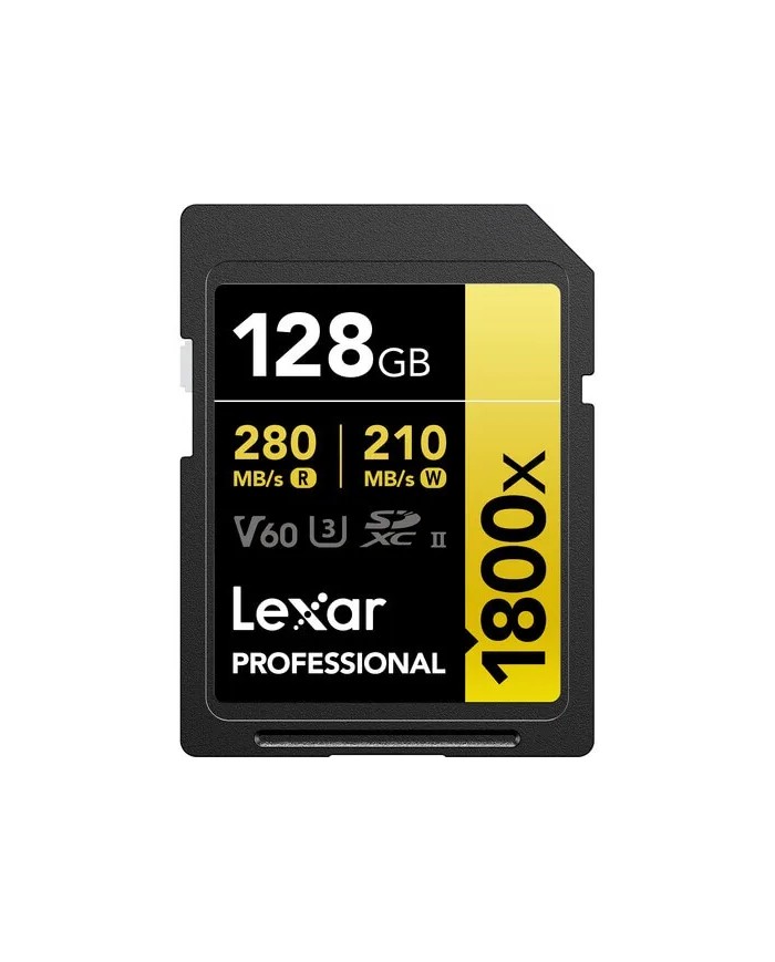 LEXAR SD 128GB V60 1800x UHS-II PACK X2 | Fotocinecolor